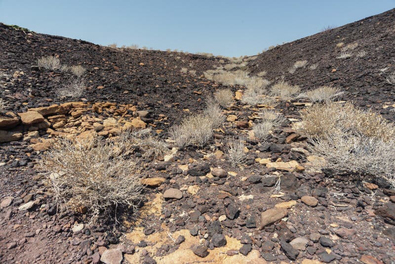 Burnt mountain in Namibia stock photo. Image of sunny - 215393252