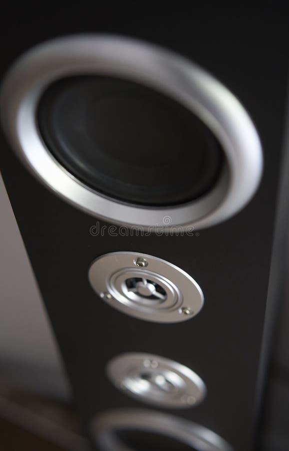 Black sound system stock photo. Image of equipment, loud - 121347414