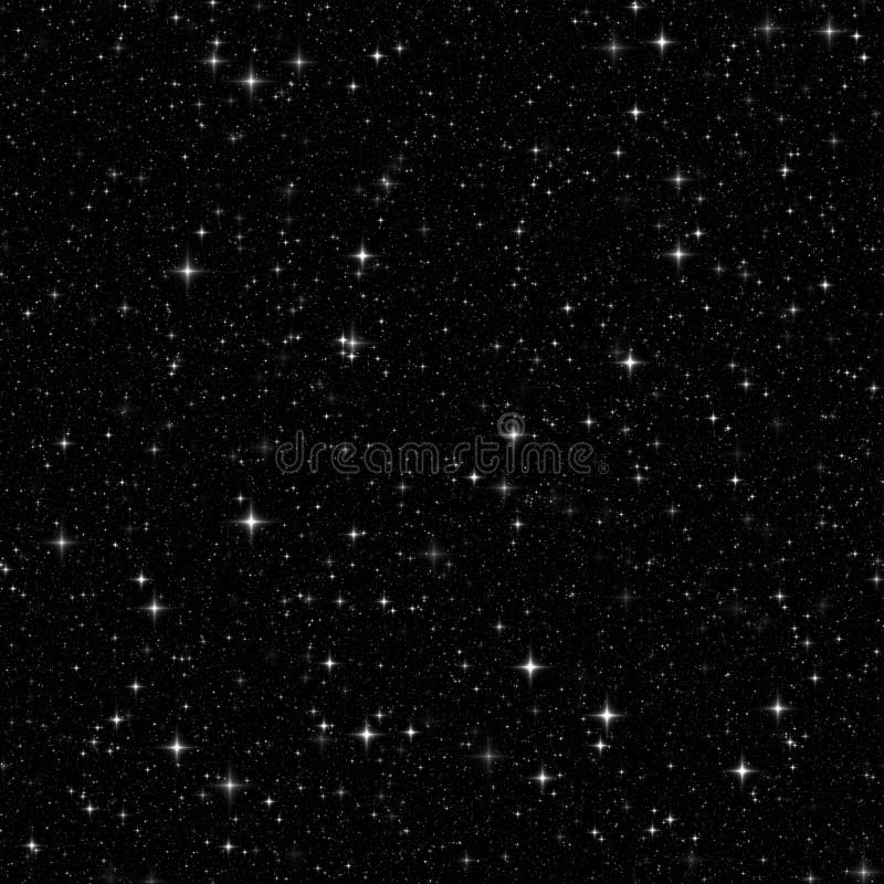 Black Space with Many Stars. Seamless Texture, Background Stock ...