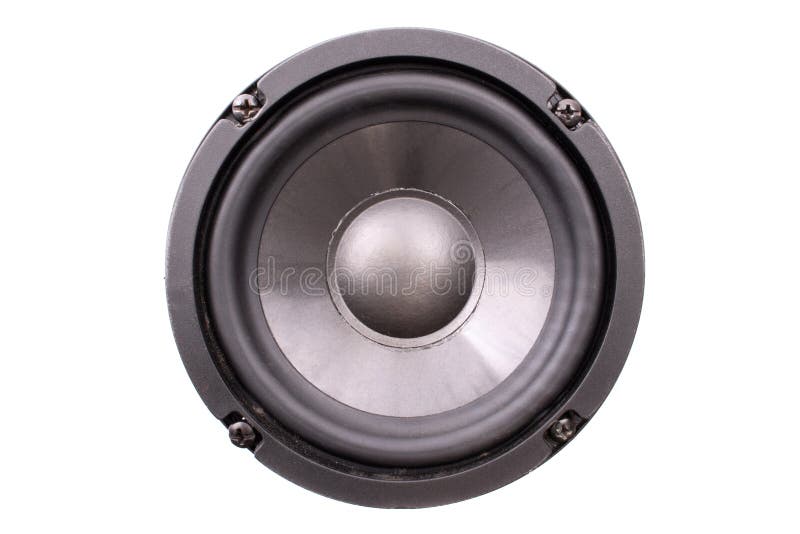 Black speaker front stock photo. Image of isolated, sound - 41490298