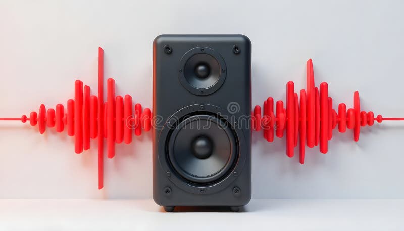 3d Audio Red Speaker Stock Illustrations – 2,401 3d Audio Red Speaker ...