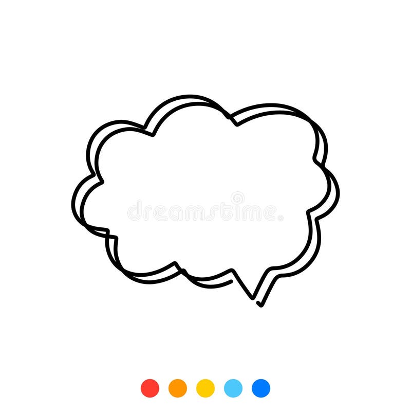 Black Speech Balloon in Comic Style, Vector, Illustration. Stock Vector ...