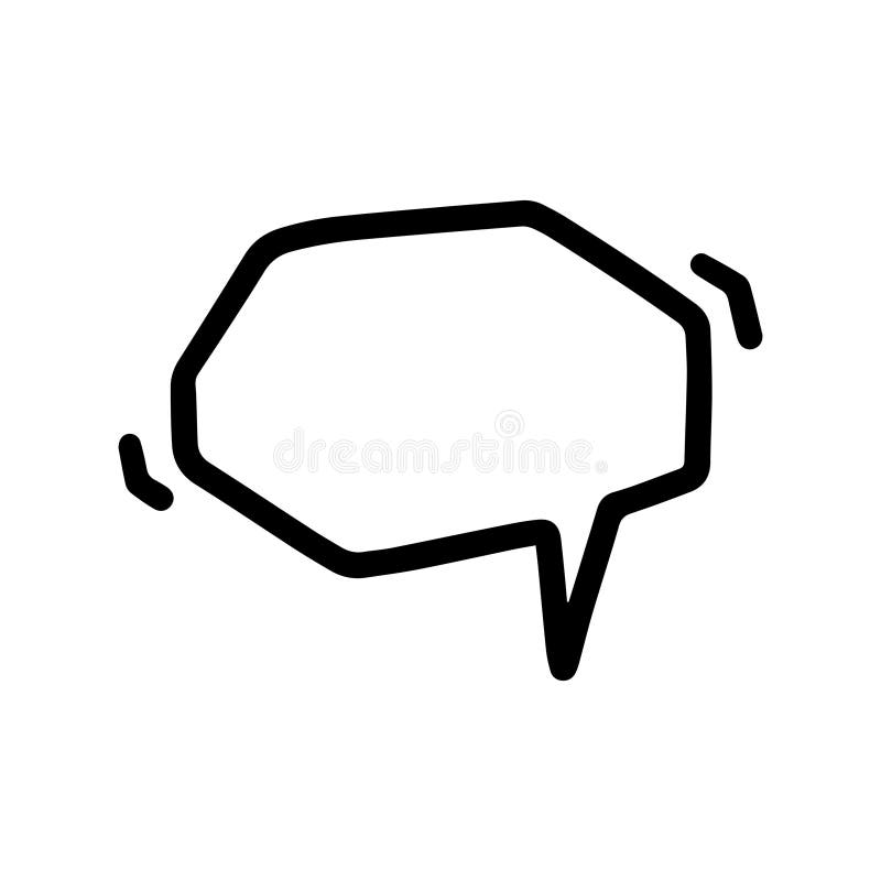 Black Speech Balloon in Comic Style, Vector, Illustration. Stock Vector ...