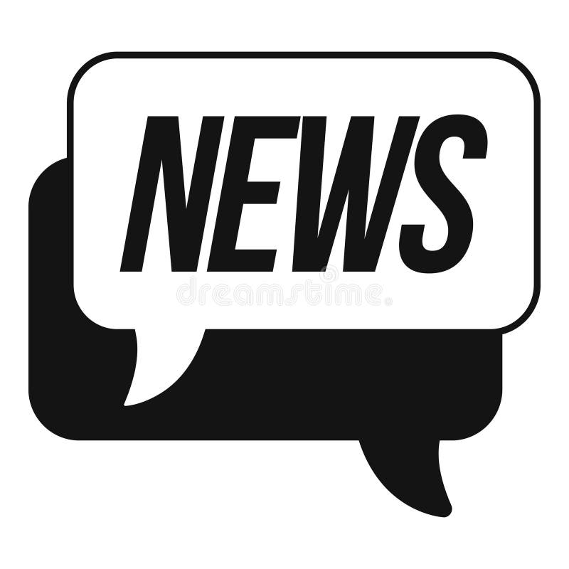 Black Speech Bubble Announcing Breaking News Icon Stock Vector ...
