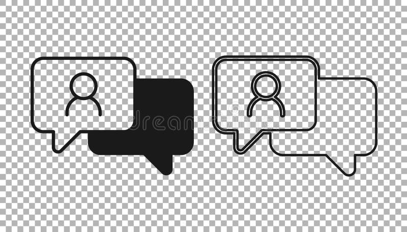 Black Speech Bubble Chat Icon Isolated on Transparent Background ...