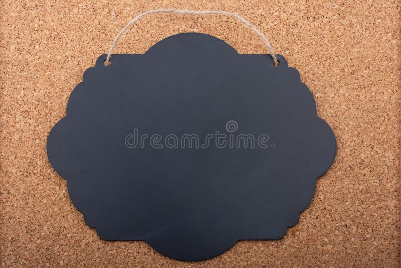 Black Speech Bubble Shaped Notice Board on Colorful Sticks Stock Image ...