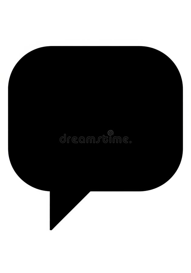 Solid Black Speech Bubble Silhouette Stock Illustrations – 359 Solid ...