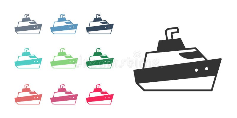 Black Speedboat Isolated Vector Icon. Simple Element Illustration from ...