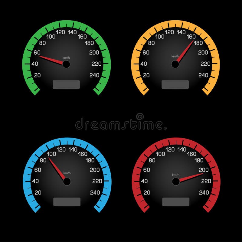 Car speeding limit stock vector. Illustration of counter - 67037948
