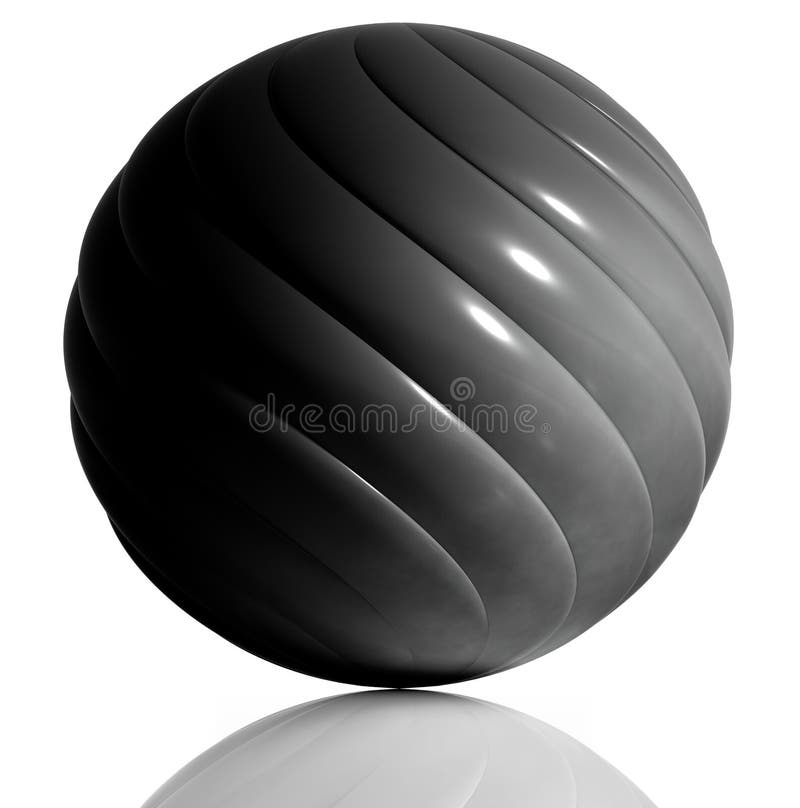 Black sphere on red stock illustration. Illustration of luxury - 31307641