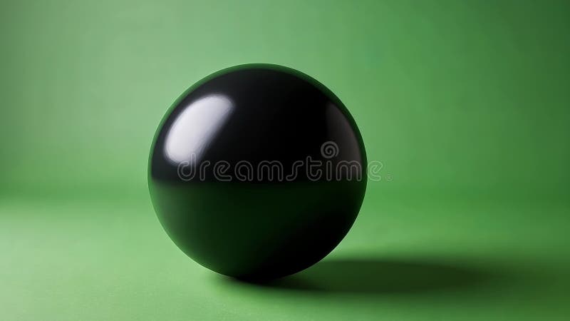 Black Sphere Casting Shadow on Green Screen Background Stock Video ...