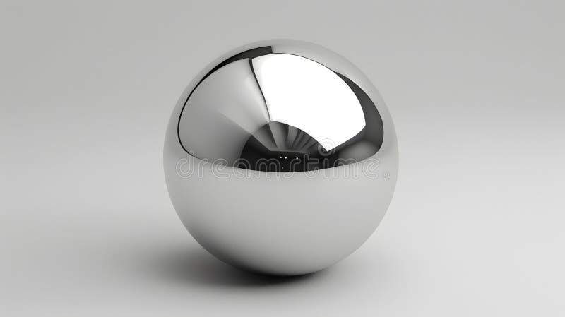 Black Sphere in Metallic Silver High Quality Photo Stock Image - Image ...