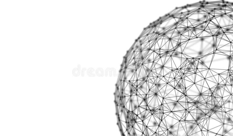Black Sphere Shape Ball with Digital Data and Network Connection Stock ... Black Sphere Shape Ball with Digital Data and Network Connection Stock ...