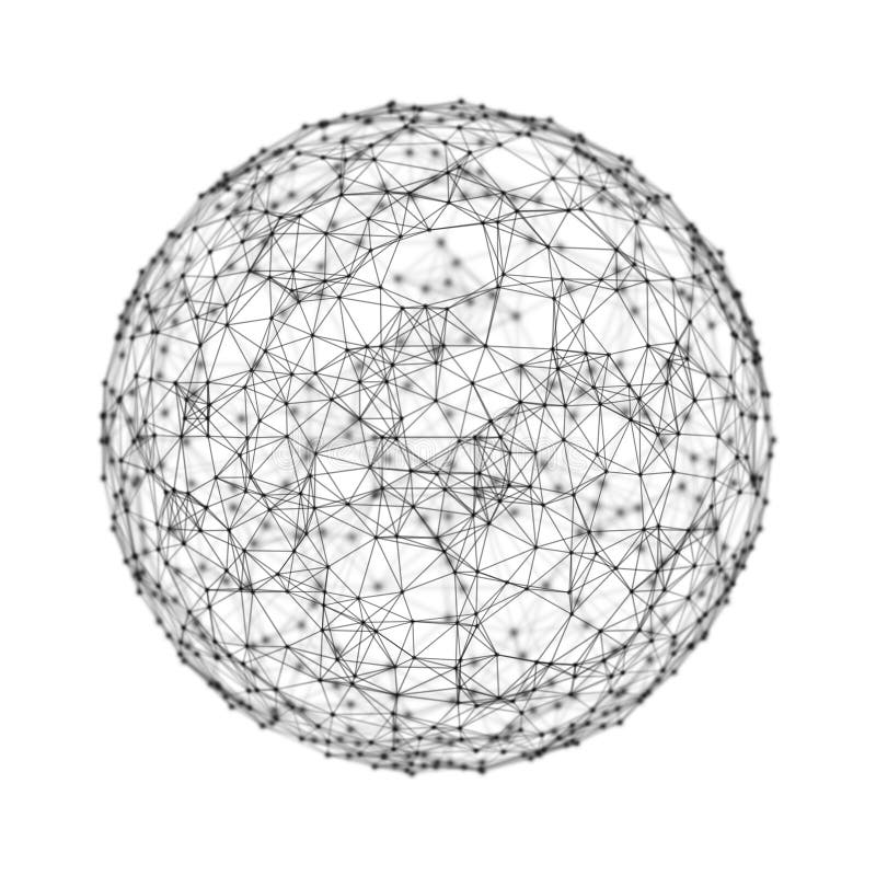 Black Sphere Shape Ball with Digital Data and Network Connection Stock ... Black Sphere Shape Ball with Digital Data and Network Connection Stock ...