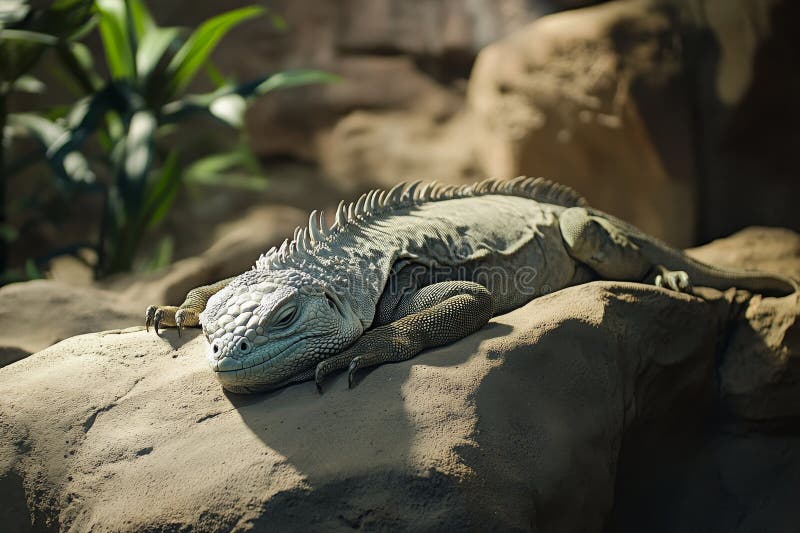 Black Spiny-tailed Iguana Basks in the Sun on a Beach in Manuel Antonio ...
