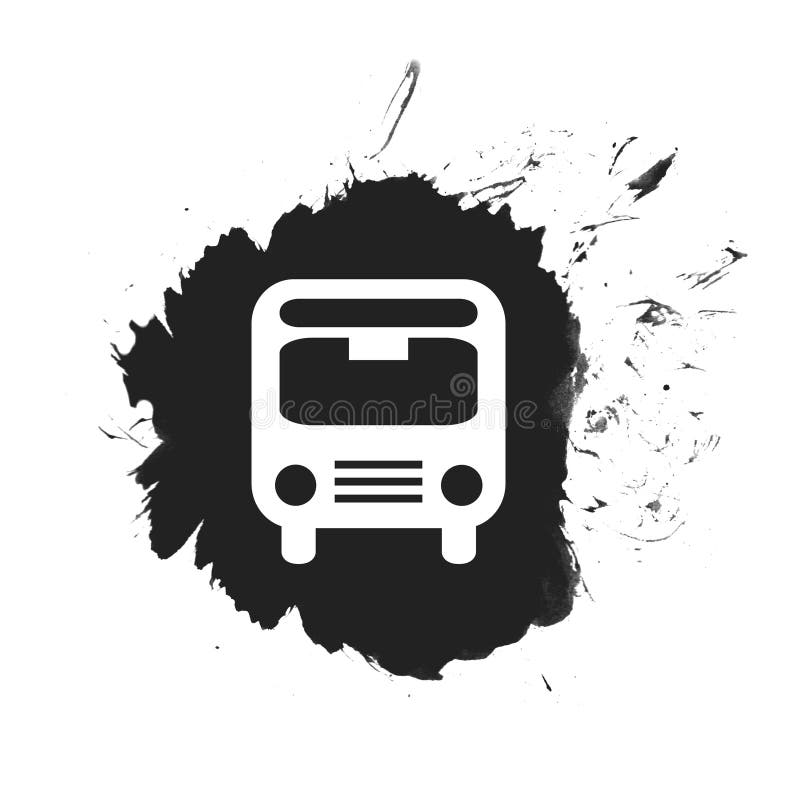 Black Splash Button: Bus stock illustration. Illustration of abstract ...