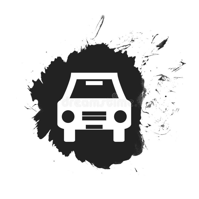 Black Splash Button: Car stock illustration. Illustration of button ...