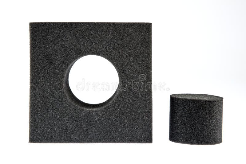 Black Sponge Foam in a Shape of Electronic or Computer Part, a ...