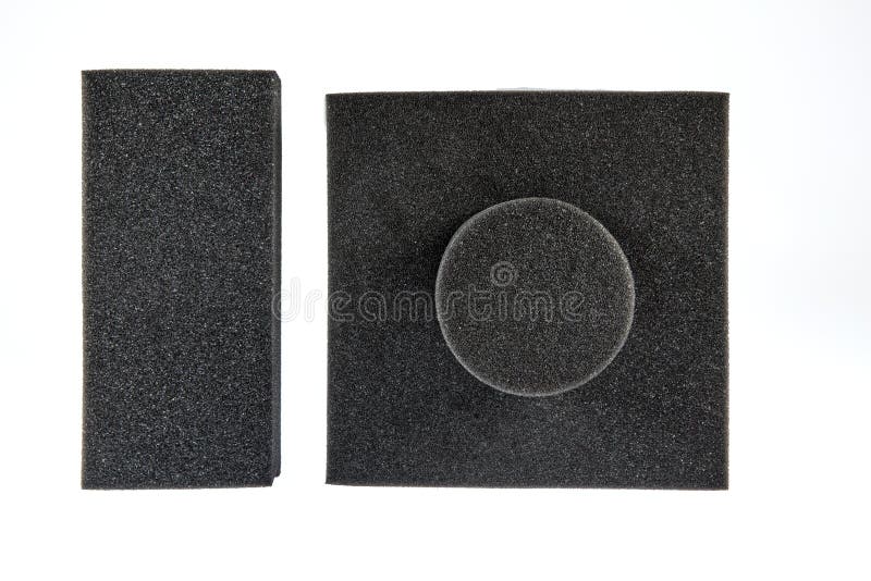 Black Sponge Foam in a Shape of Electronic or Computer Part, a ...