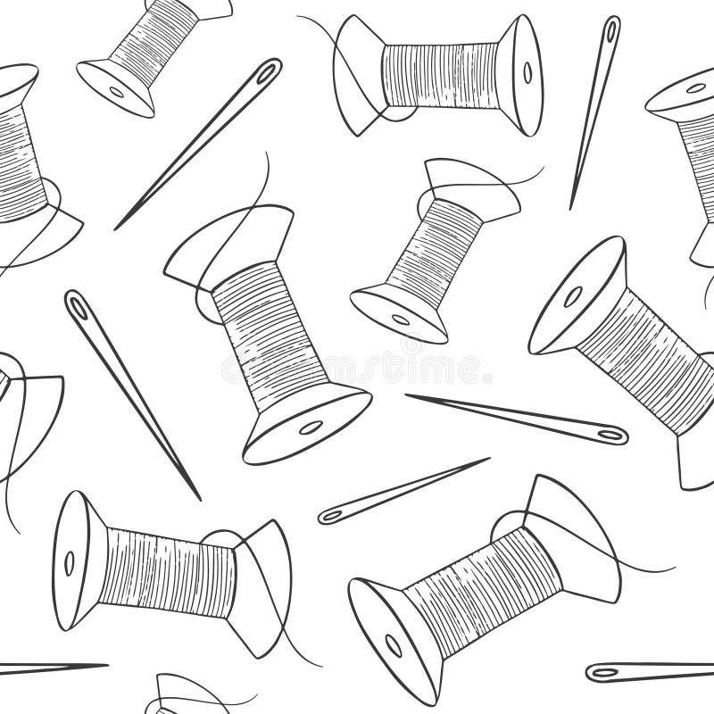 Sewing Doodles Stock Illustrations – 534 Sewing Doodles Stock ...
