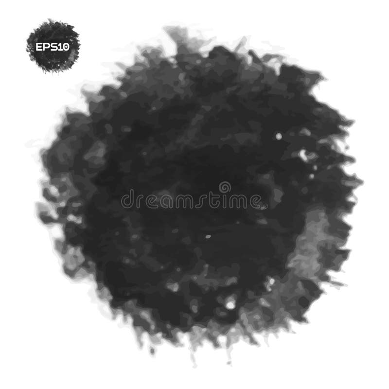 Black Spot. Abstract Stylish Watercolor Background Stock Vector ...