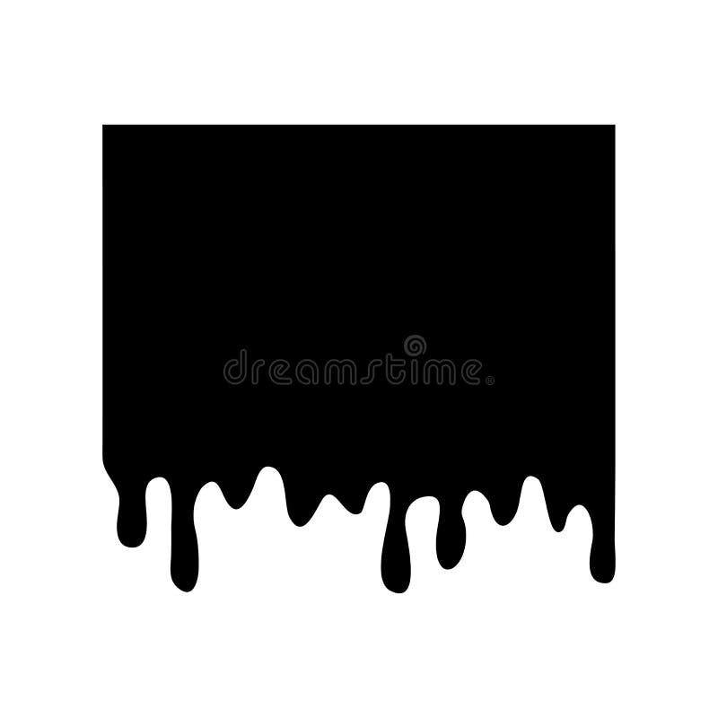 Dripping Liquid, Paint. Vector Illustration Stock Illustration ...