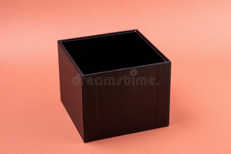 Black square box stock photo. Image of shape, container - 17798750