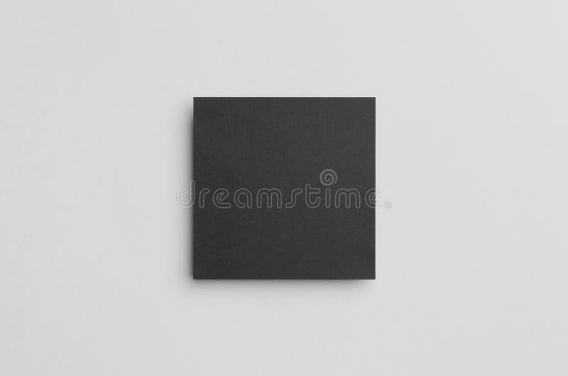 Black Square Flyer Invitation Mock-Up Stock Photo - Image of ...