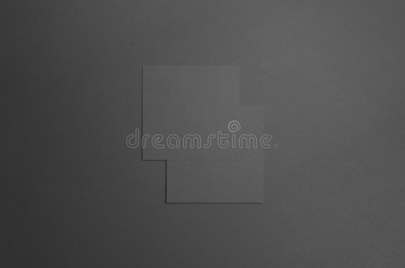 Black Square Flyer, Invitation Mock-Up - Two Overlapping Flyers Stock ...