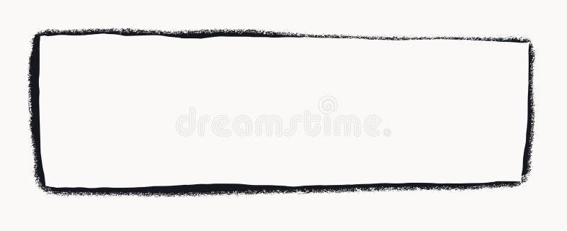 Black Square Frame with Grunge Torn Edges. Vector Illustration of Rough ...