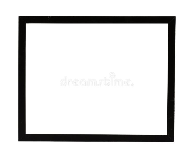 Black Square Wooden Frame for Painting or Picture Isolated on a White ...