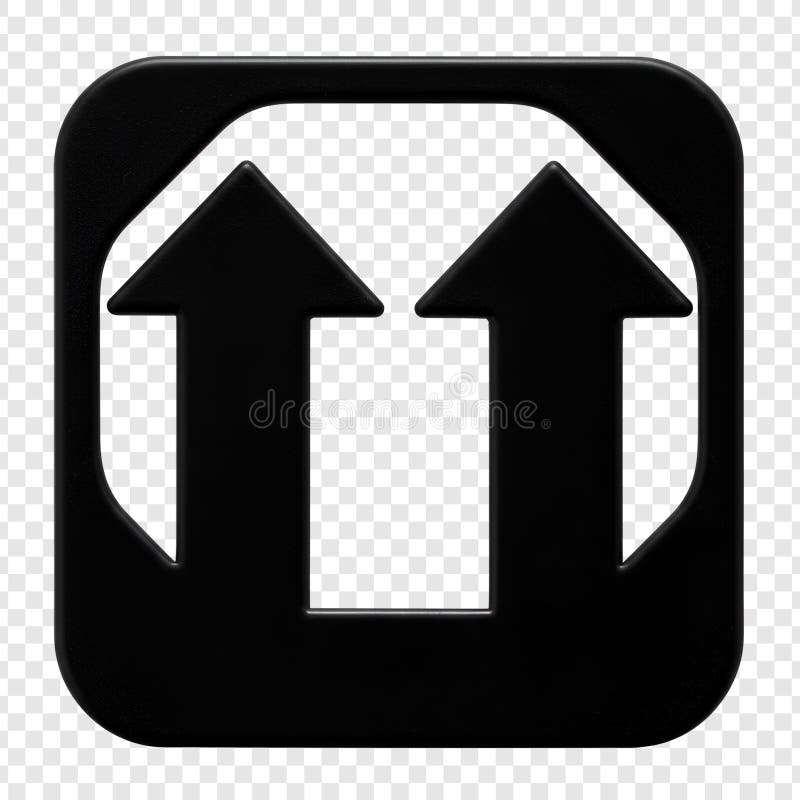 Two Arrows Side Up ,indicating Top Side of Packaging Stock Illustration ...