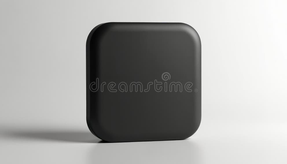 Rounded Square App Icon Template Minimalist Design Stock Illustrations ...