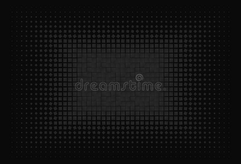 Black Square Pattern on Black Background Stock Illustration ...