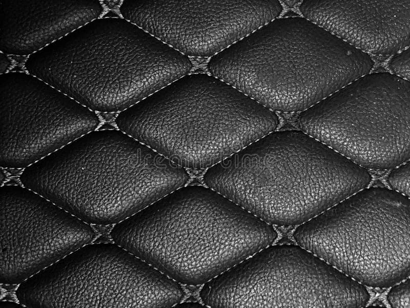 Black Square Pattern Leather Background Stock Image - Image of simple ...