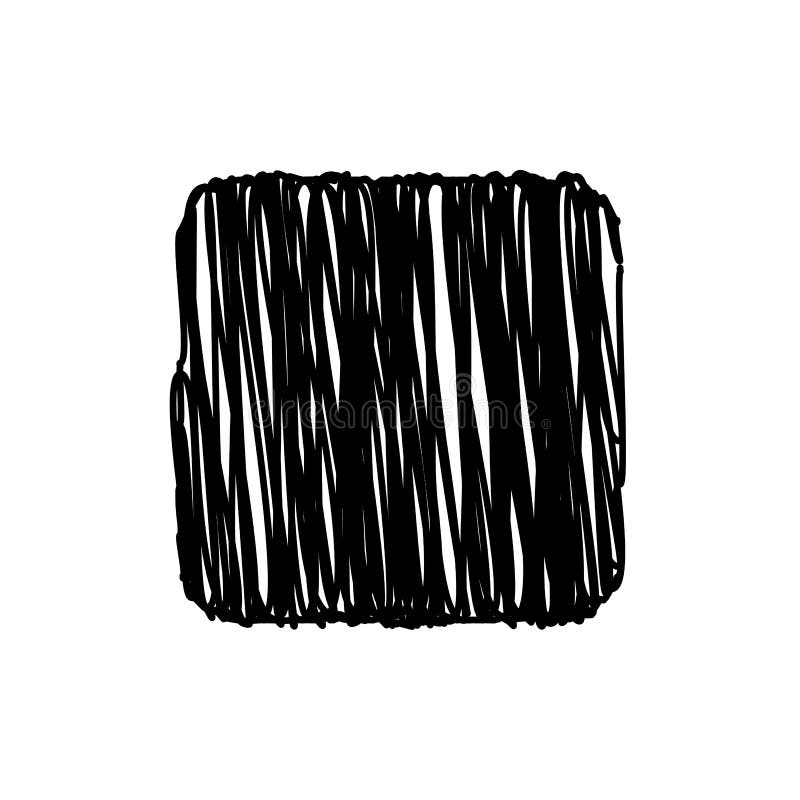 Black Square Scribble Background, Vector Illustration Stock Vector ...