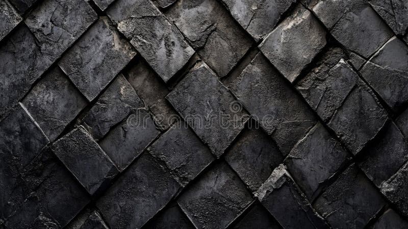 Black Square Tiles Interlocking Pattern Texture Stock Illustration ...