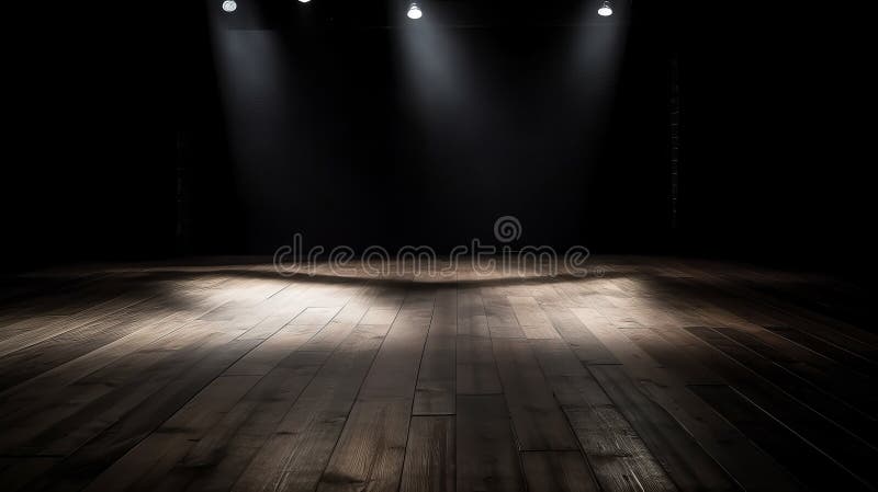 Black Stage Background. Illustration AI Generative Stock Illustration ...