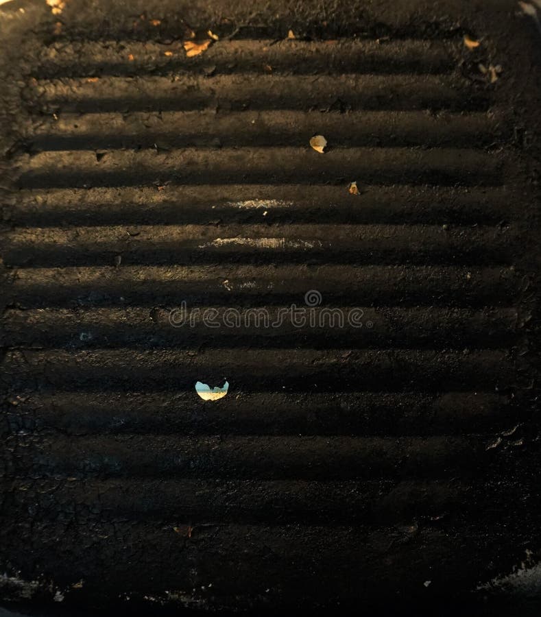 Black Stain on the Back of the Pan. Stock Image - Image of metal, stain ...
