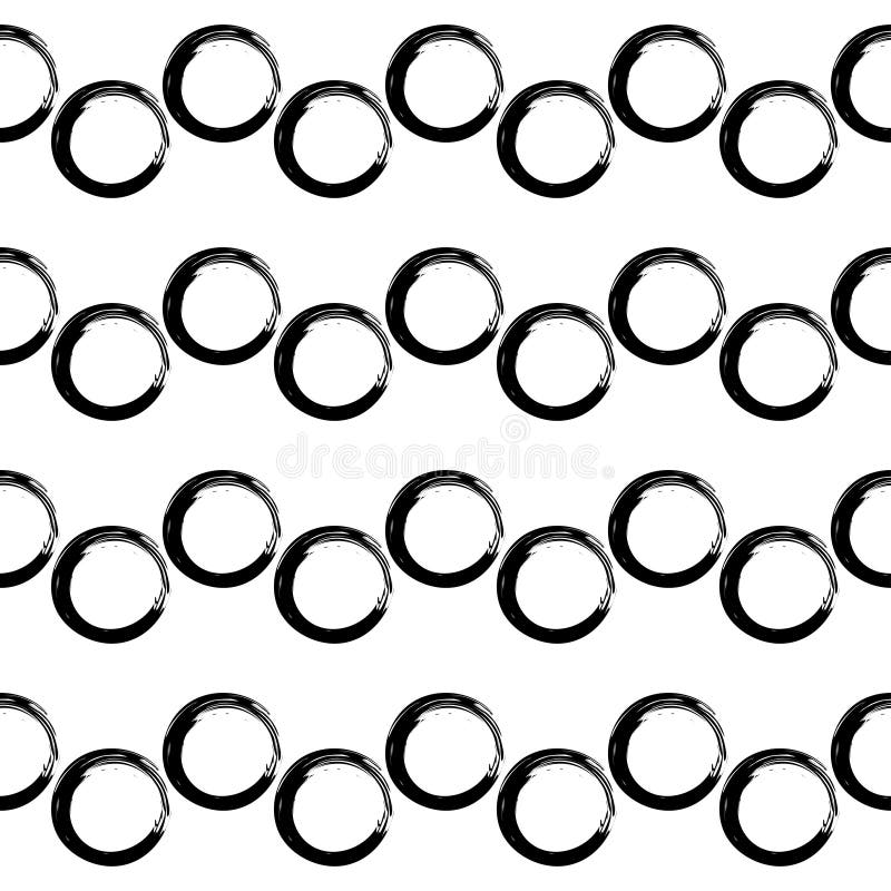 Black Stains Seamless Pattern. Isolated On White Background. Stock ...