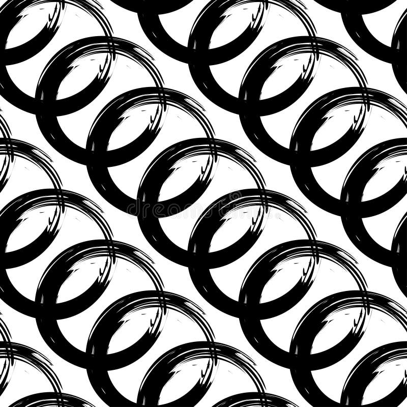 Black Stains Seamless Pattern. Isolated on White Background Stock ...