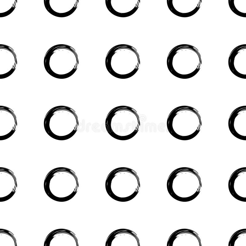 Black Stains Seamless Pattern. on White Background Stock Illustration ...