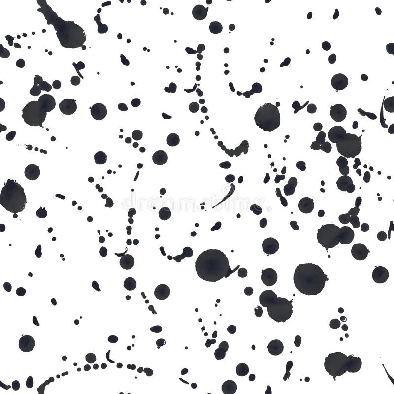 Black Stains Seamless Vector Pattern Stock Vector - Illustration of ...