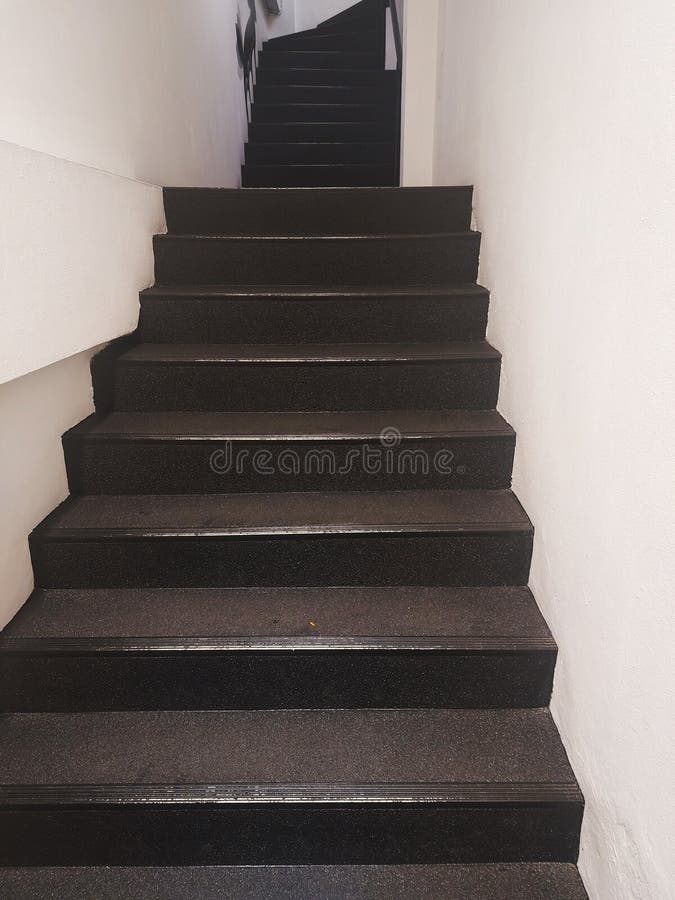 Stairs for Going Up and Down in a Building Stock Image - Image of level ...