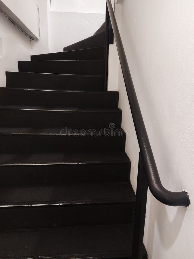 Stairs for Going Up and Down in a Building Stock Image - Image of level ...