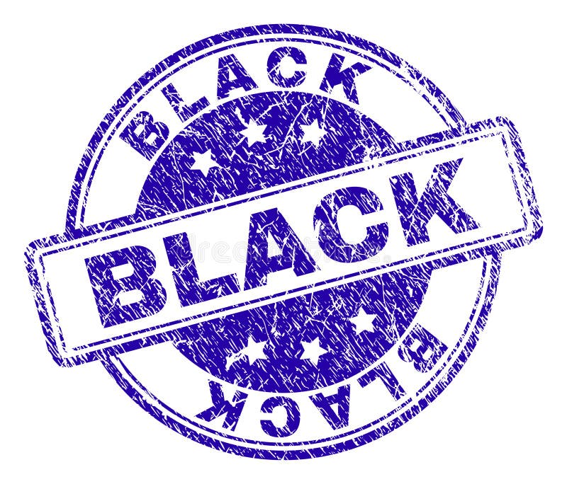 Grunge Textured BLACK Stamp Seal Stock Vector - Illustration of colour ...