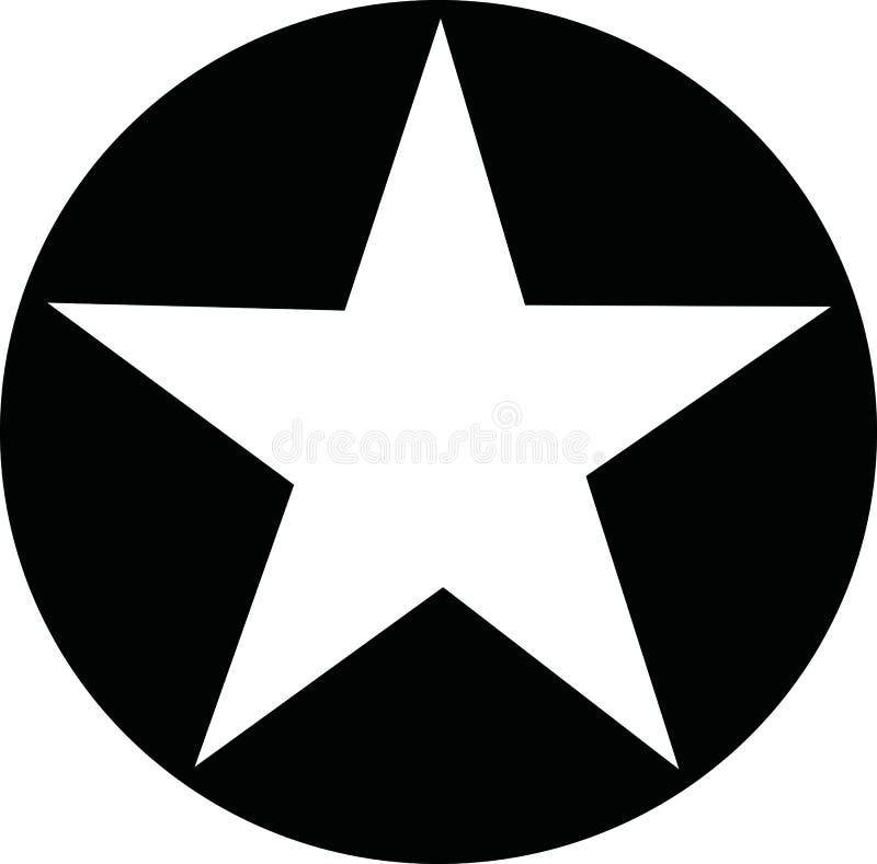 Black stamp with star stock vector. Illustration of graphic - 107198100