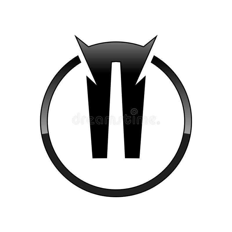 Black Stand Evil Circular Symbol Graphic Icon Stock Illustration ...