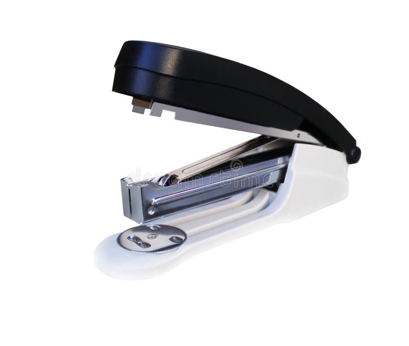 Black Stapler on a White Background Stock Image - Image of white ...