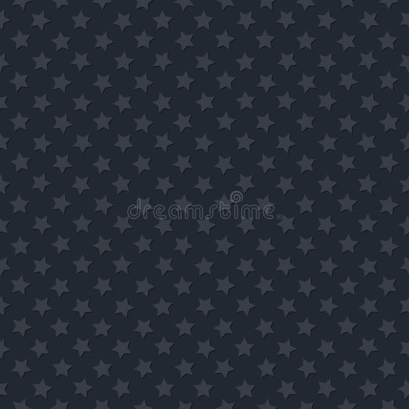 Black Star Background. Dark Seamless Pattern with Stars Stock Vector ...